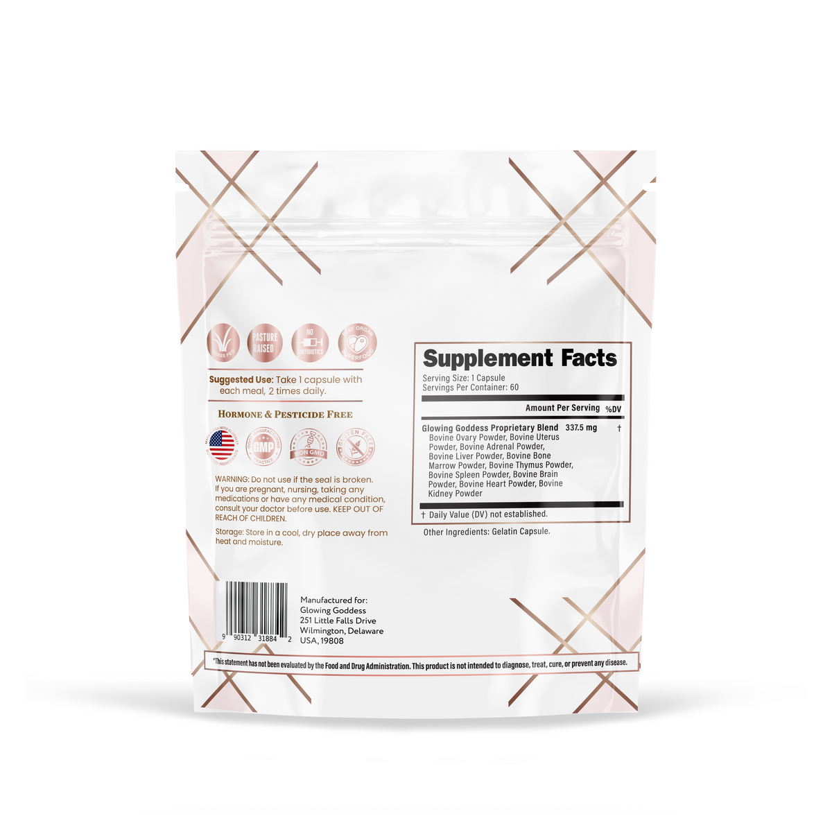 Glowing Goddess Beef Organ Superfood Capsules