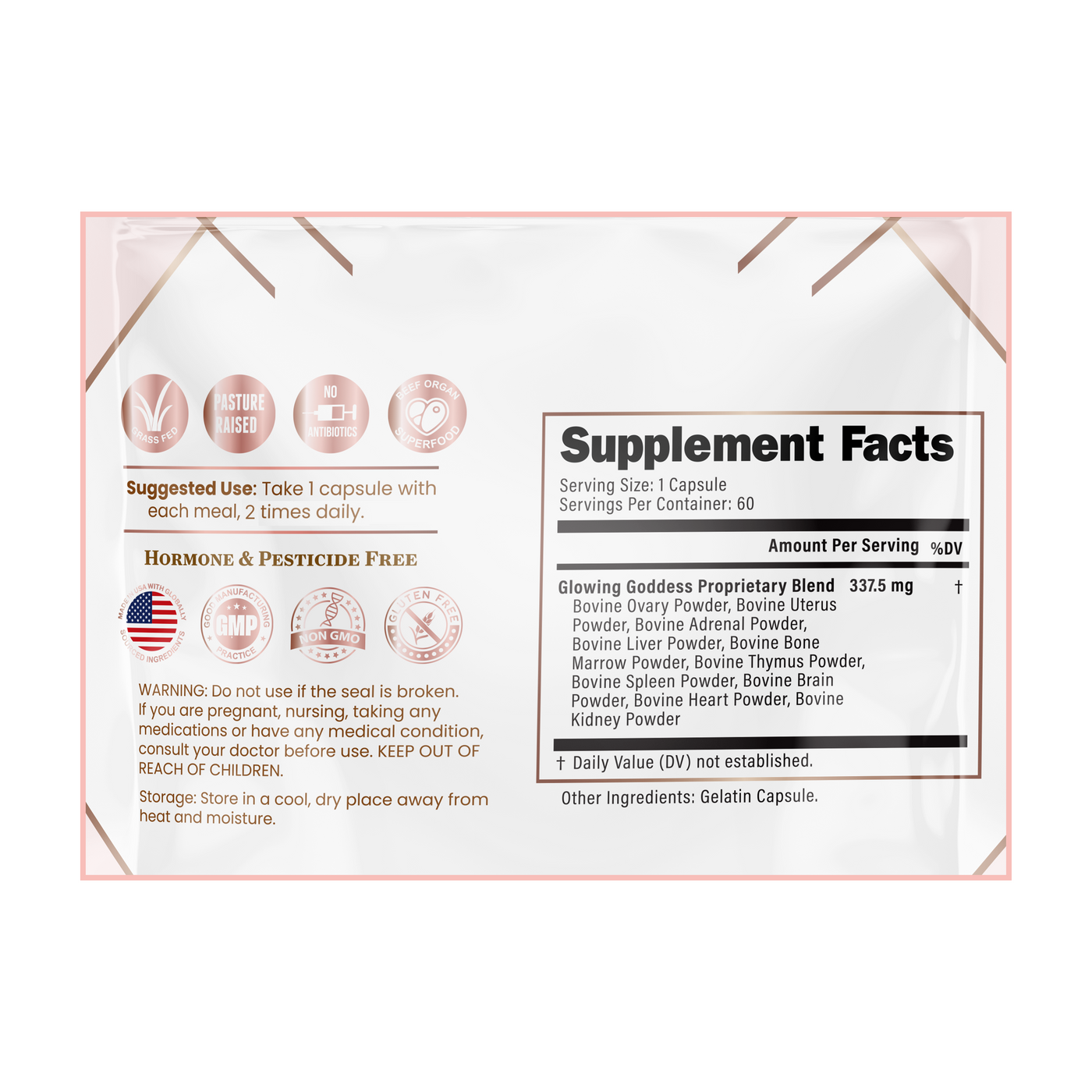 Glowing Goddess Beef Organ Superfood Capsules