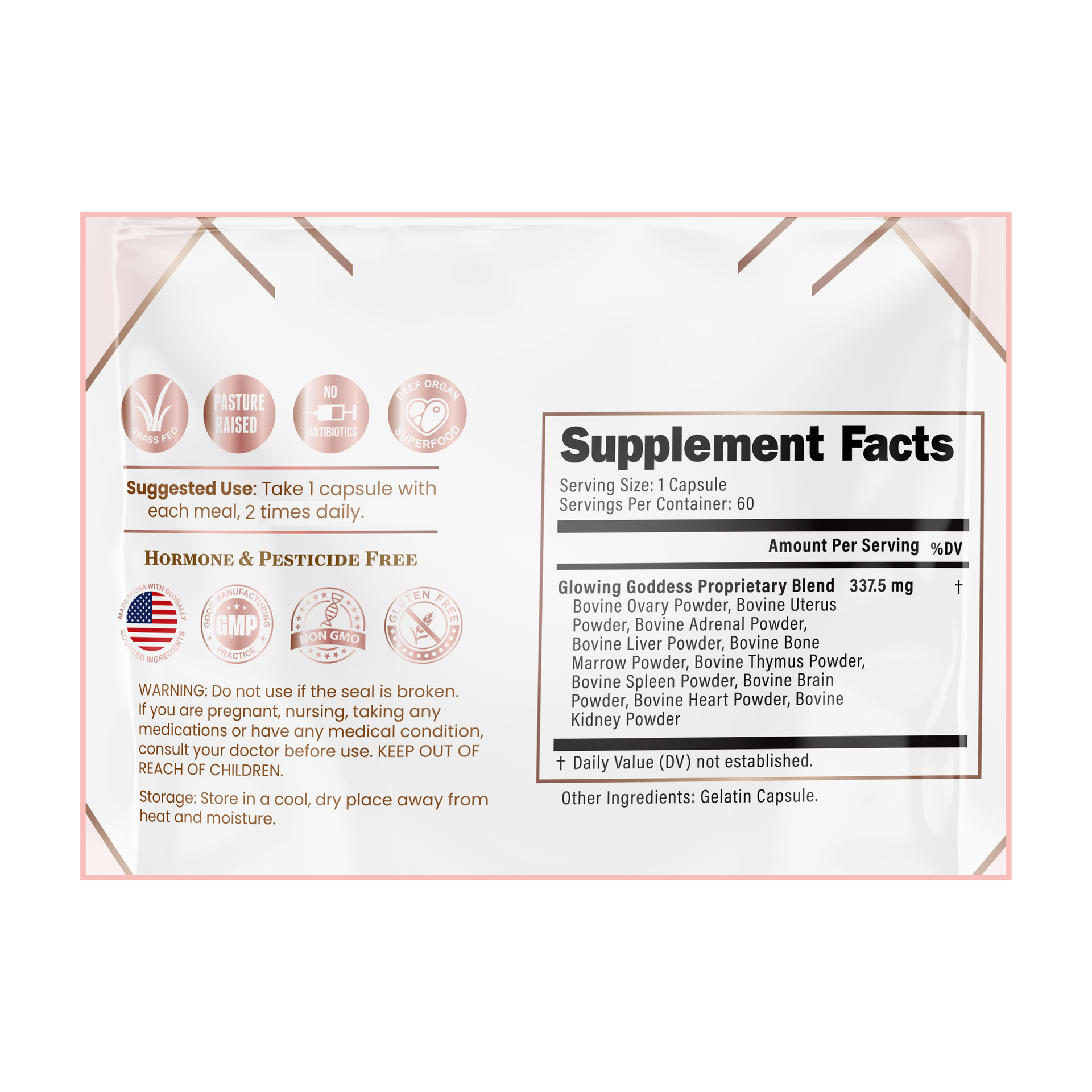 Glowing Goddess Beef Organ Superfood Capsules